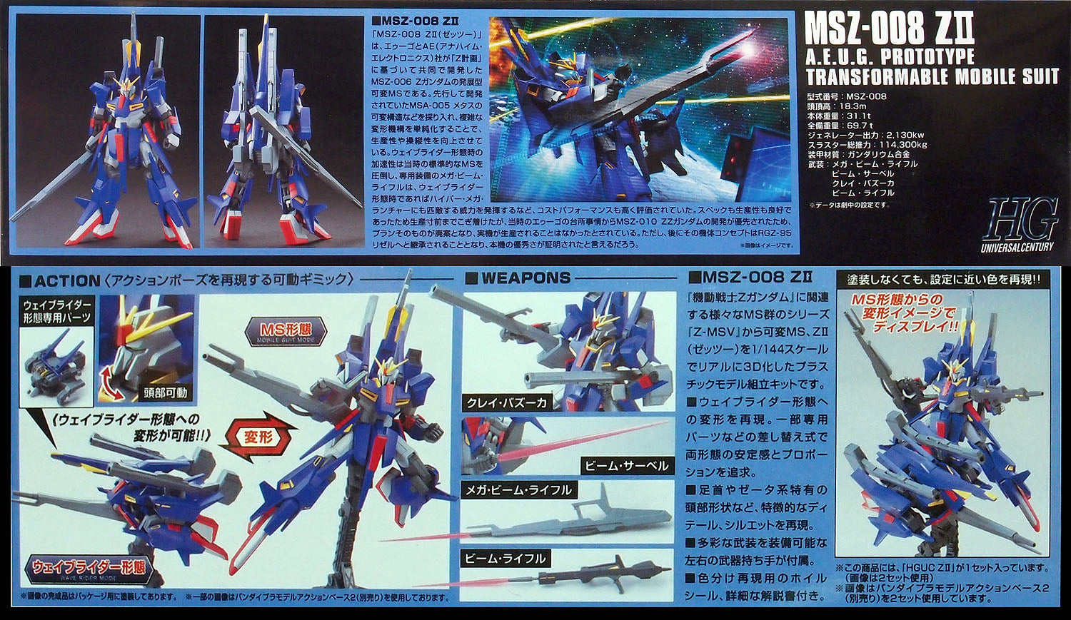 HGUC 1/144 MSZ-008 Z II – Hobby Art Web Shop